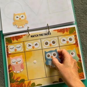 Fall Busy Book Printable. Toddler Learning Binder. Preschool Montessori ...