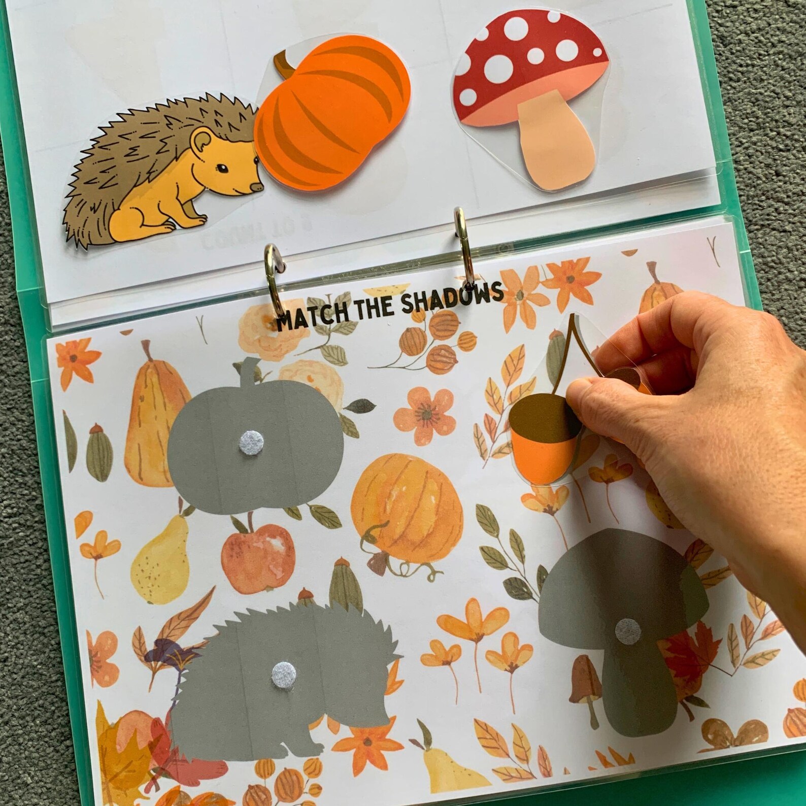 Fall Busy Book Printable. Toddler Learning Binder. Preschool Montessori ...