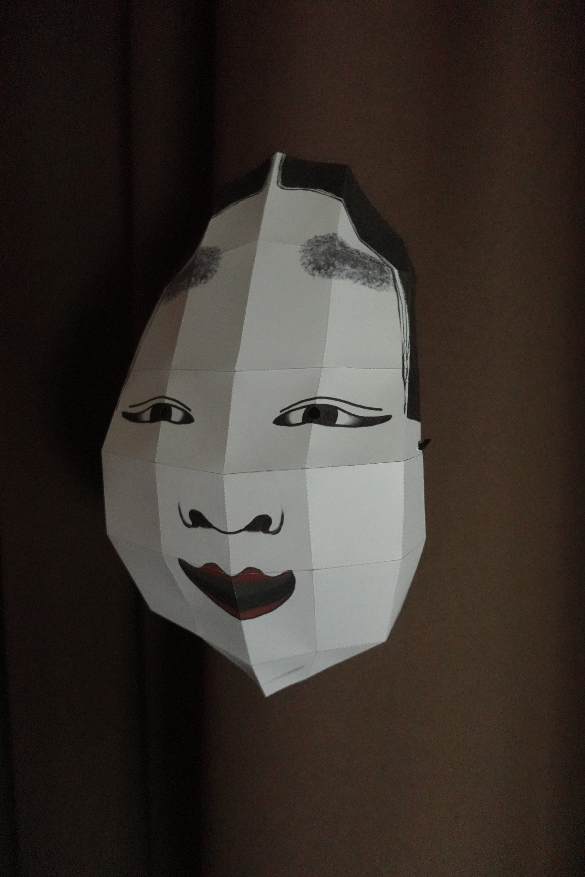 Papercraft Japanese Mask Template! DIY Traditional Japanese Noh Mask ...