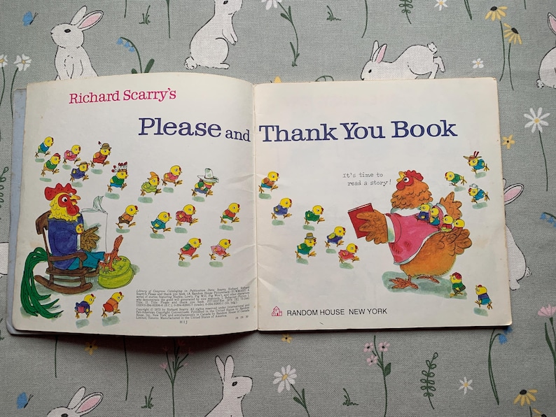 Richard Scarry's Please and Thank You Book - Etsy