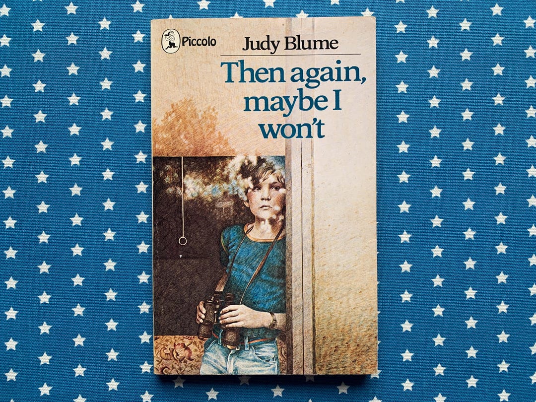 Then Again, Maybe I Won't by Judy Blume - Etsy