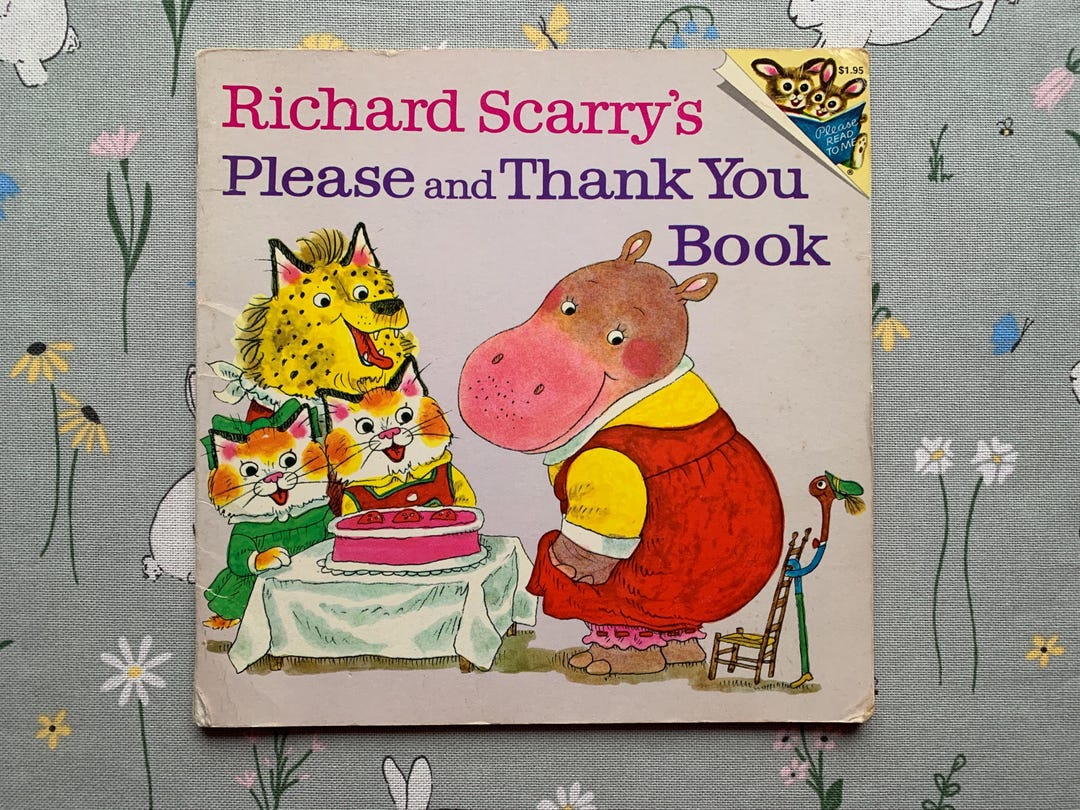 Richard Scarry's Please and Thank You Book - Etsy
