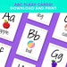 26 ABC Flash Cards Alphabet Poster Classroom Educational Art Flashcards ...