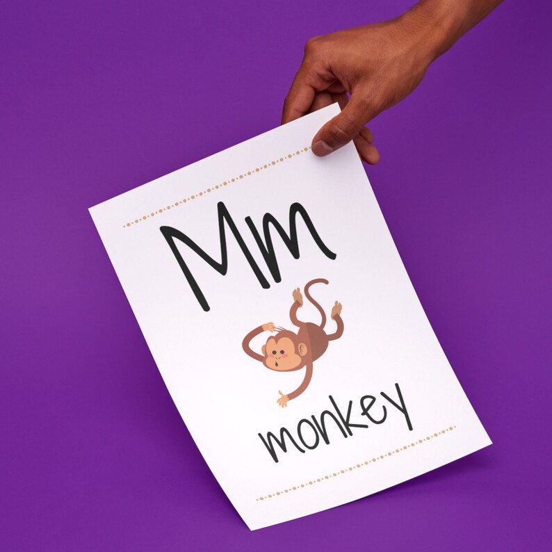 26 ABC Flash Cards Alphabet Poster Classroom Educational Art Flashcards ...