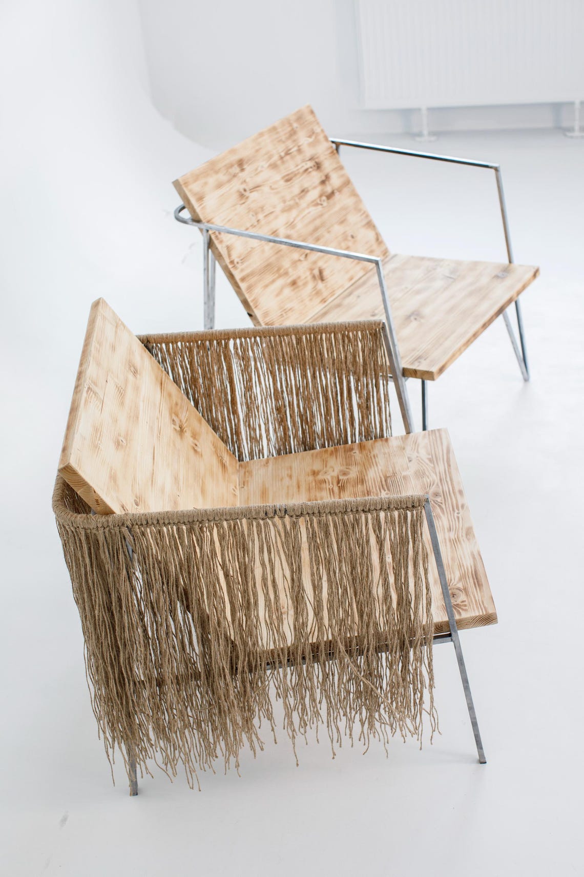 Timber Fringe Natural Armchair - Etsy