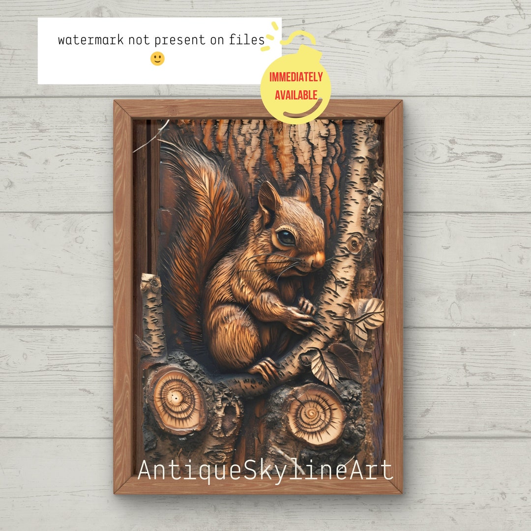 Printable Pyrography Wall Art, Vintage Wall Burnt Wood Pyrography ...