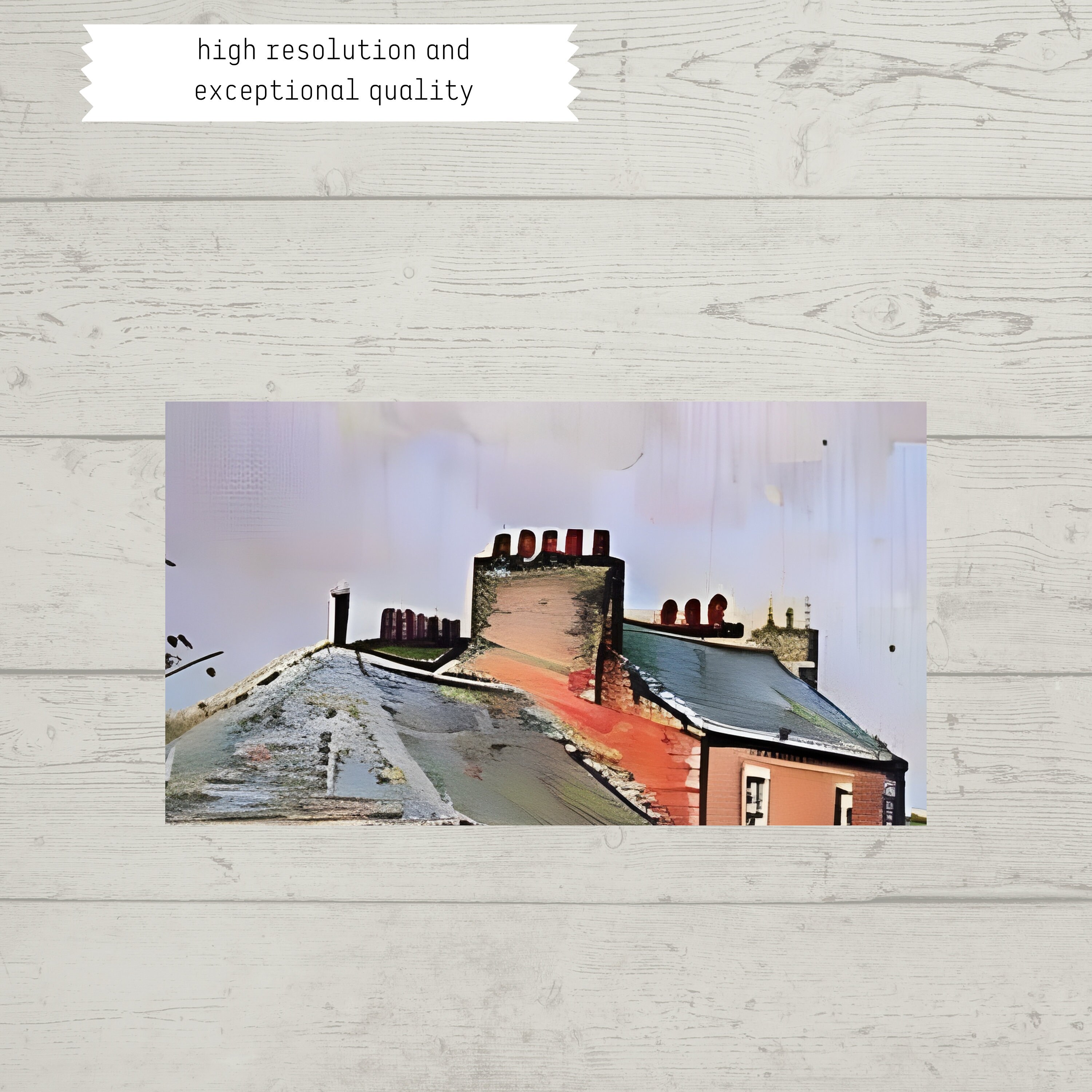 Printable Vintage Steam Train Oil Painting, Country Train, Train Lovers ...