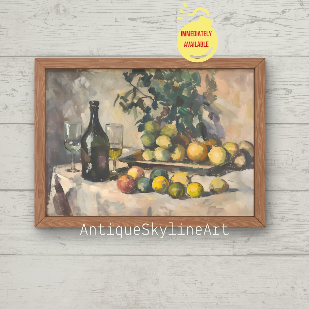 Vintage Kitchen Still Life Painting Country Kitchen Print Oil Painting ...