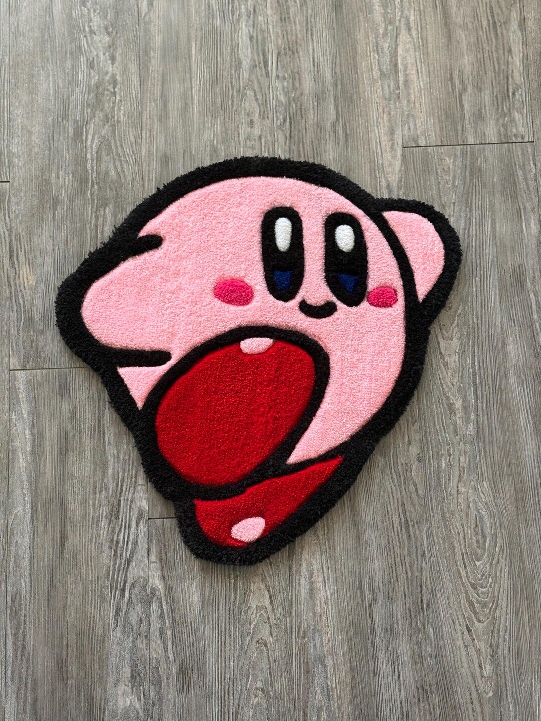 Kirby Rug Character Tufted Rug Super Smash Home Decor Custom Tufted Rug ...