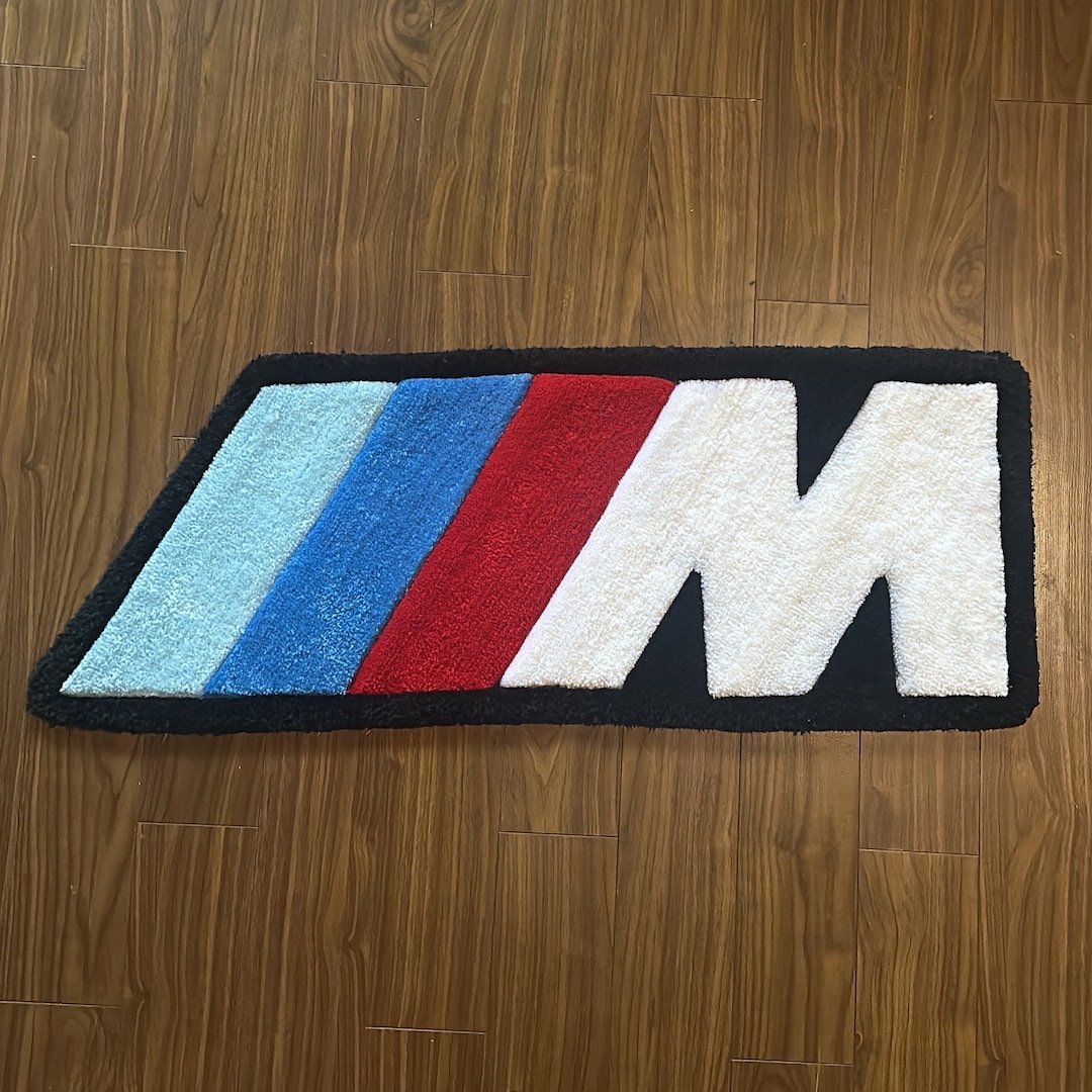 BMW MOTORSPORT Rug Bmw M Power Tufted Rug Garage Decoration Man Cave ...
