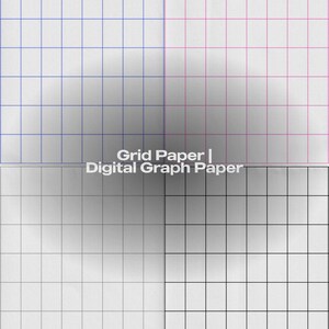 Grid Paper | Digital Graph Paper | Printable & Digital Template for ...