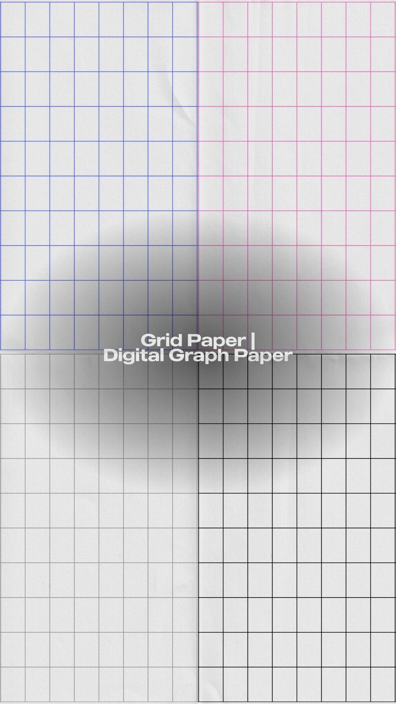 Grid Paper | Digital Graph Paper | Printable & Digital Template for ...