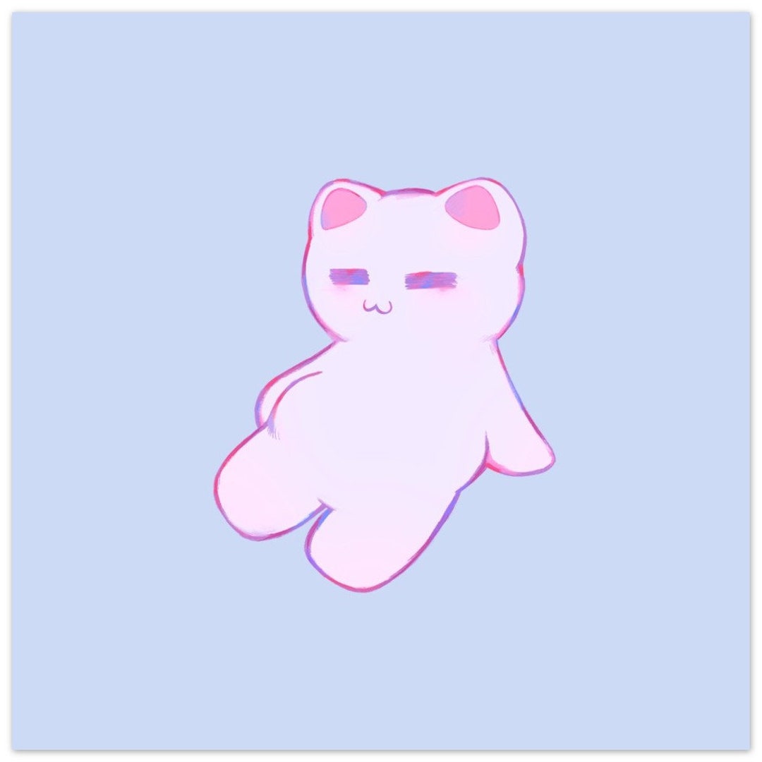 LAZY BABY CATTO Premium Matte Paper Poster - Etsy