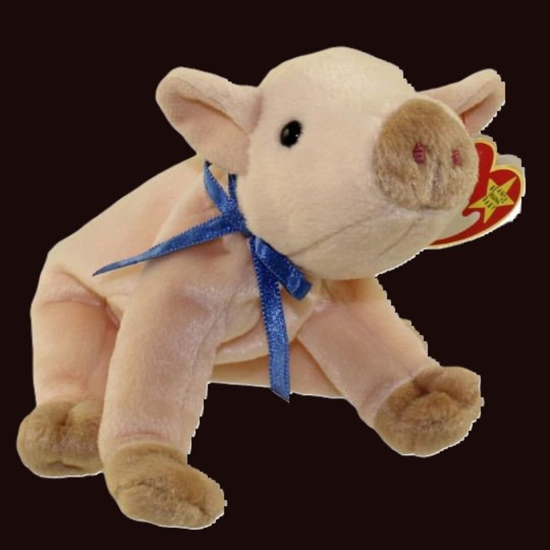 Ty Knuckles the Pig Beanie Baby - Vintage Collectible Plush Toy for ...