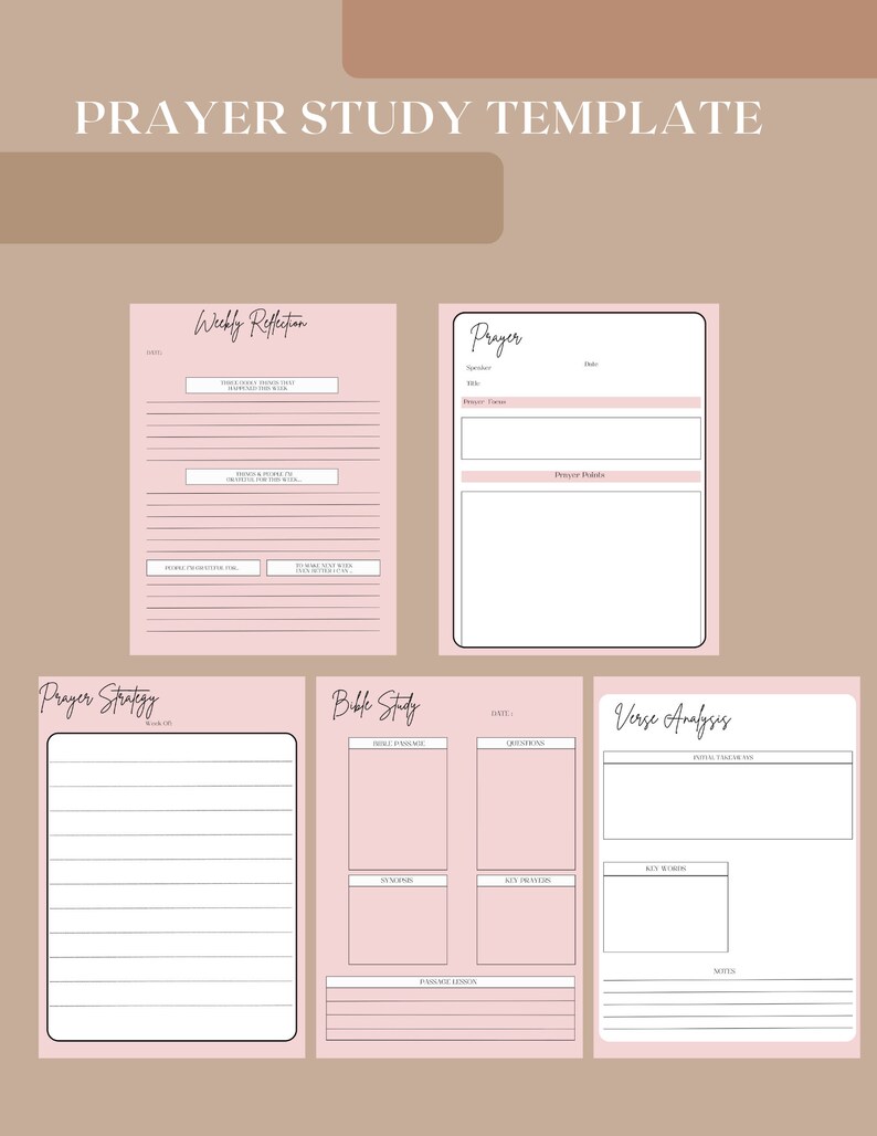 2024 Digital Prayer Journal: Prayer Planner, Digital Prayer Journal ...