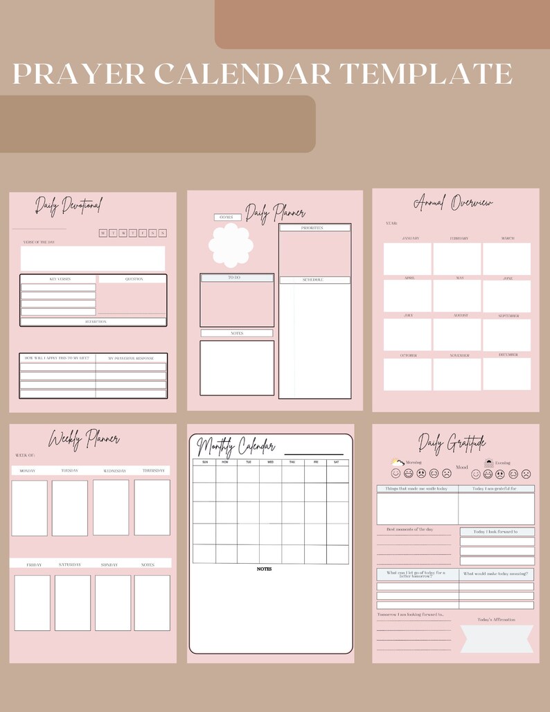 2024 Digital Prayer Journal: Prayer Planner, Digital Prayer Journal ...