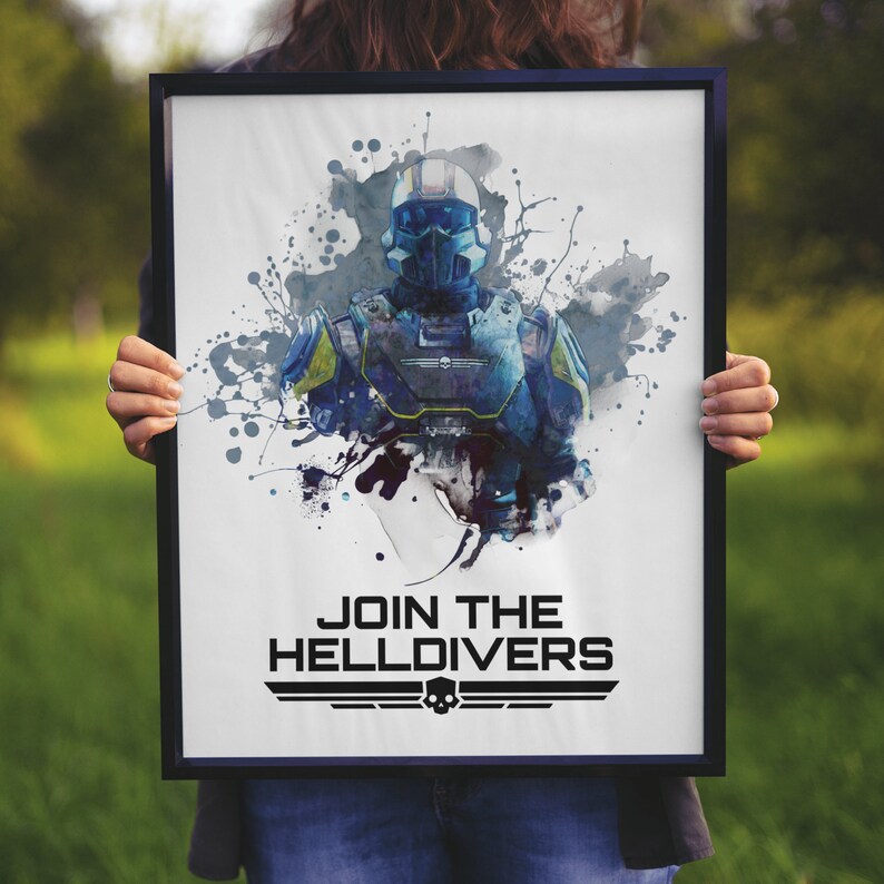 Join the Helldivers, Helldivers 2, Printable Wall Art, Digital Download ...