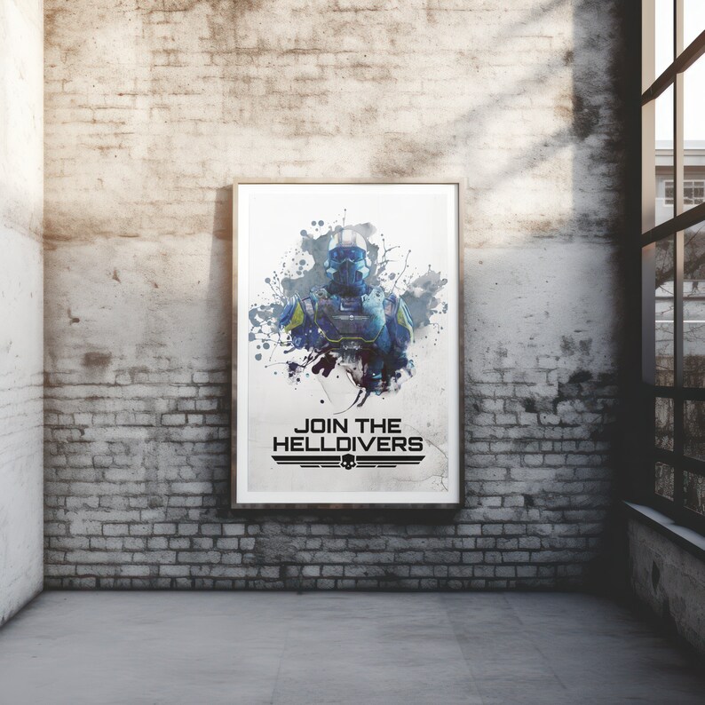 Join the Helldivers, Helldivers 2, Printable Wall Art, Digital Download ...