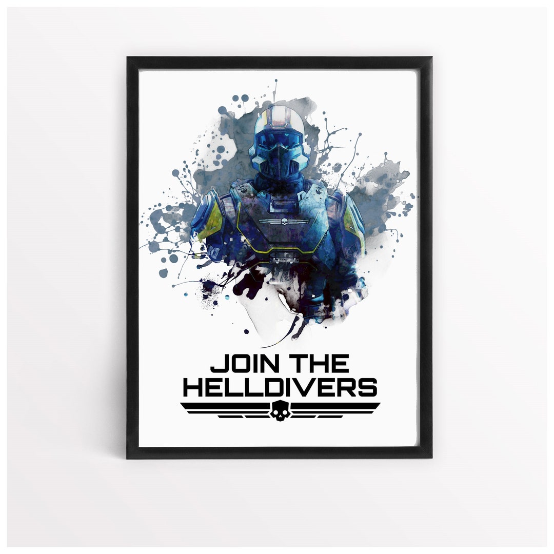 Join the Helldivers, Helldivers 2, Printable Wall Art, Digital Download ...