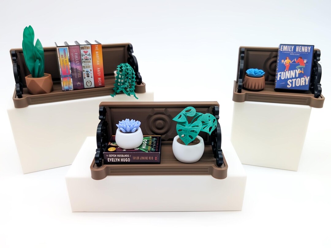 Mini Bookshelf MAGNETS | 3d-printed Magnetic Bookshelf Displays ...