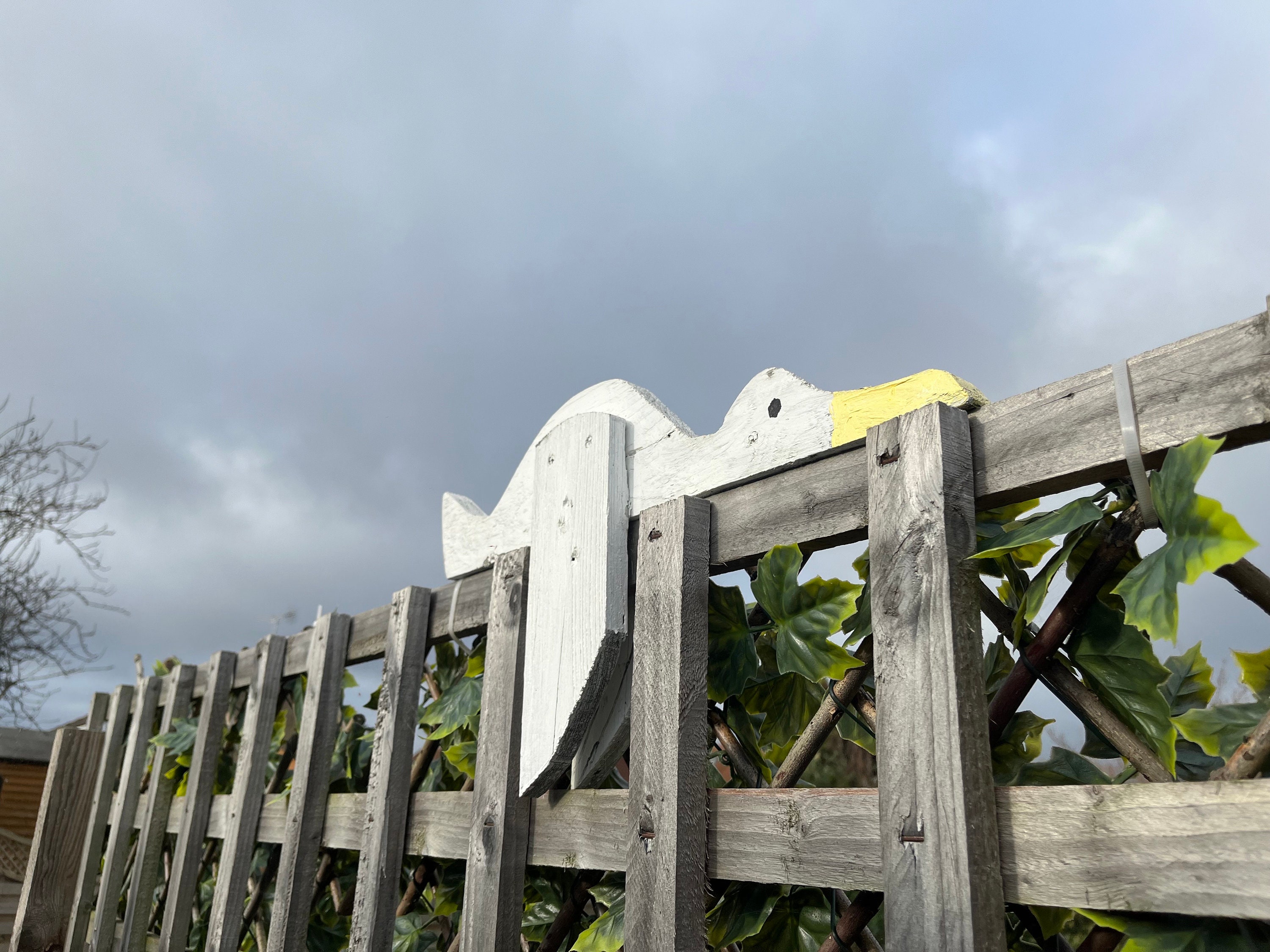 Wooden Cartoon Duck Fence Topper, Garden Decor, Novelty Gift, Fence ...