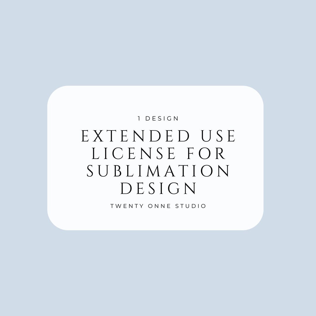 Extended Use License for Patterns - 1 Design - Etsy