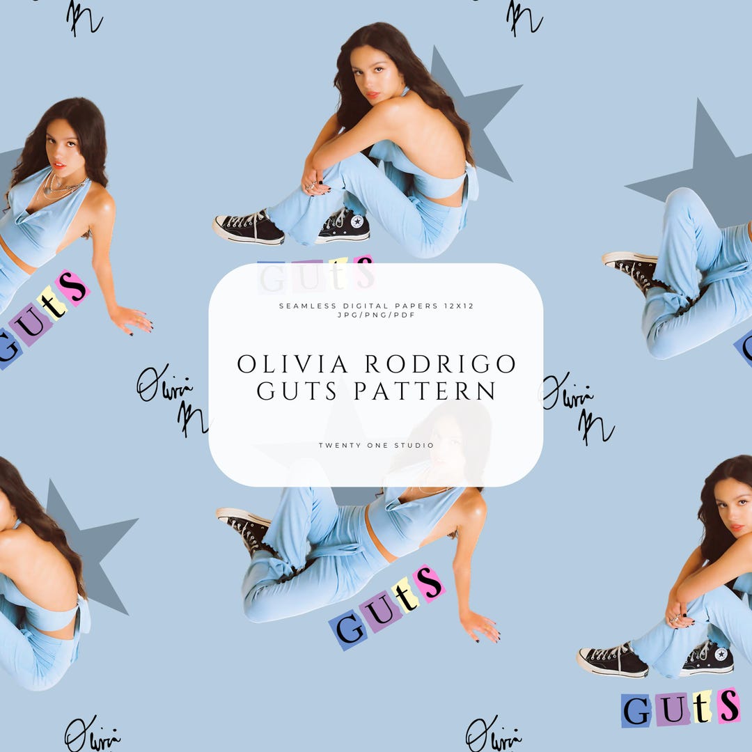 GUTS Inspired Repeating Pattern, Olivia Rodrigo Aesthetic, Edgy Pattern ...
