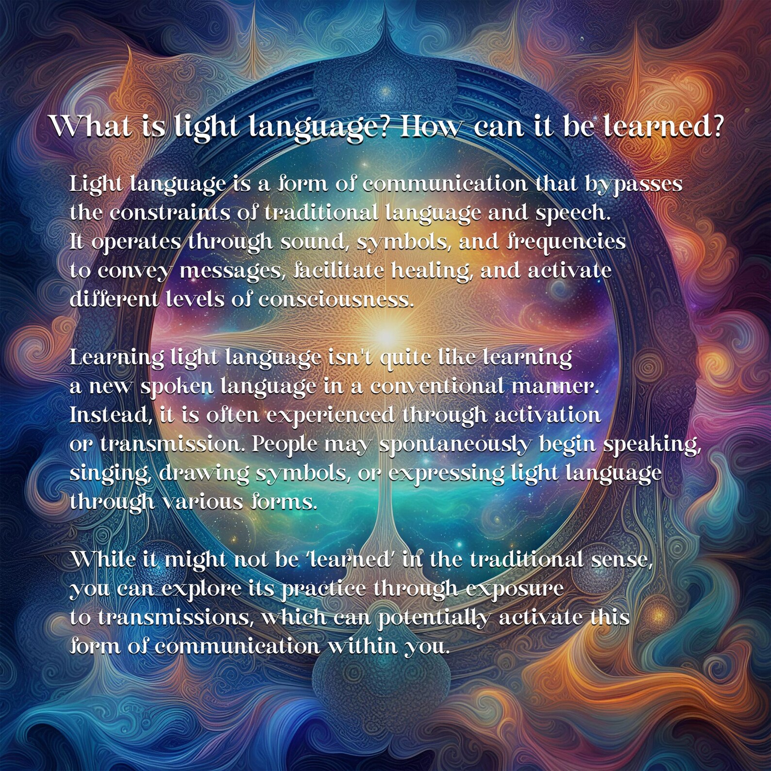 Third Eye Chakra Light Language Activation, Light Language Transmission ...