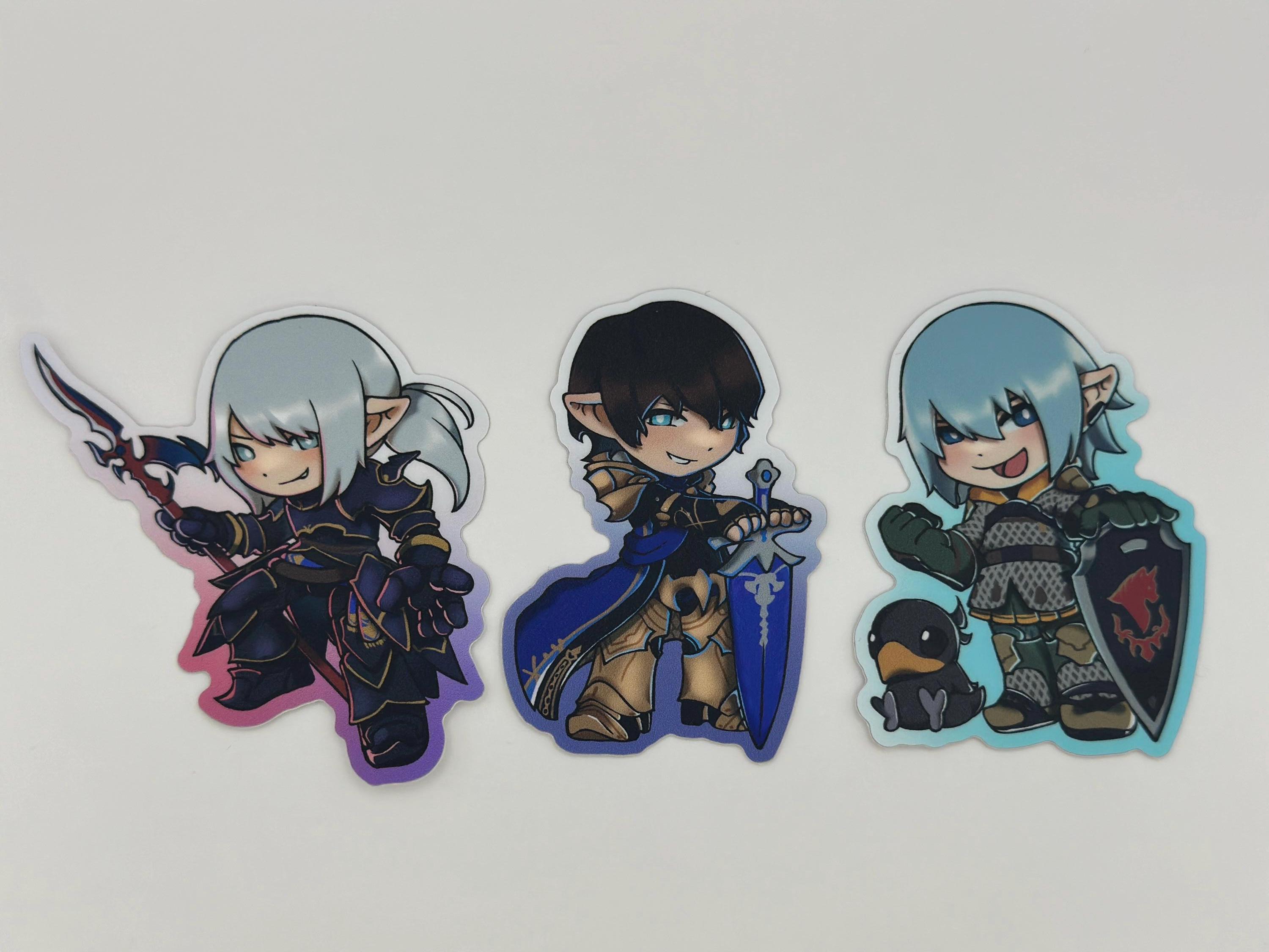 FFXIV NPC 2.5" Stickers - Etsy