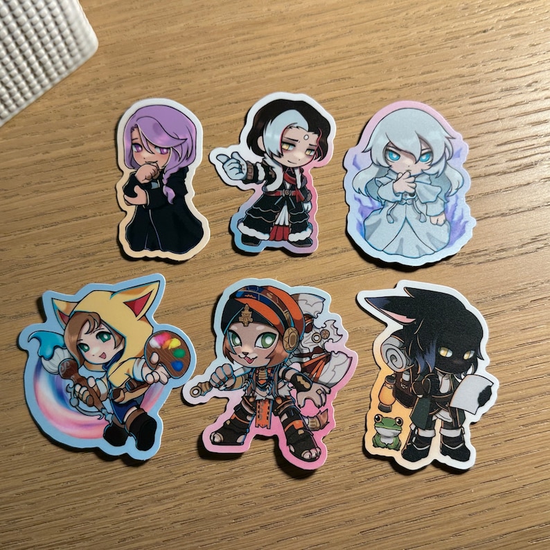 FFXIV NPC 2.5" Stickers - Etsy