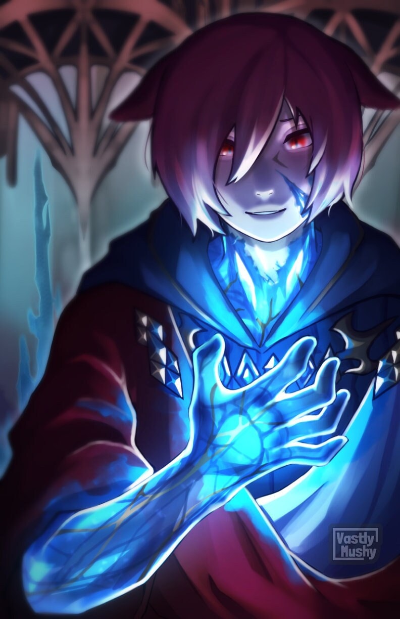 FFXIV Crystal Exarch Holo Print blue - Etsy