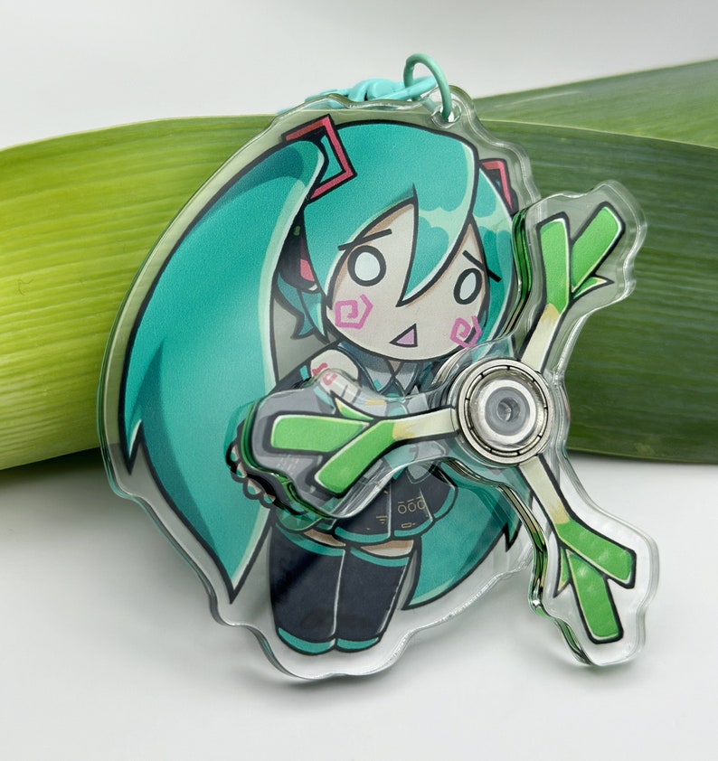 Hatsune Miku Leek Spin 3 Charm - Etsy