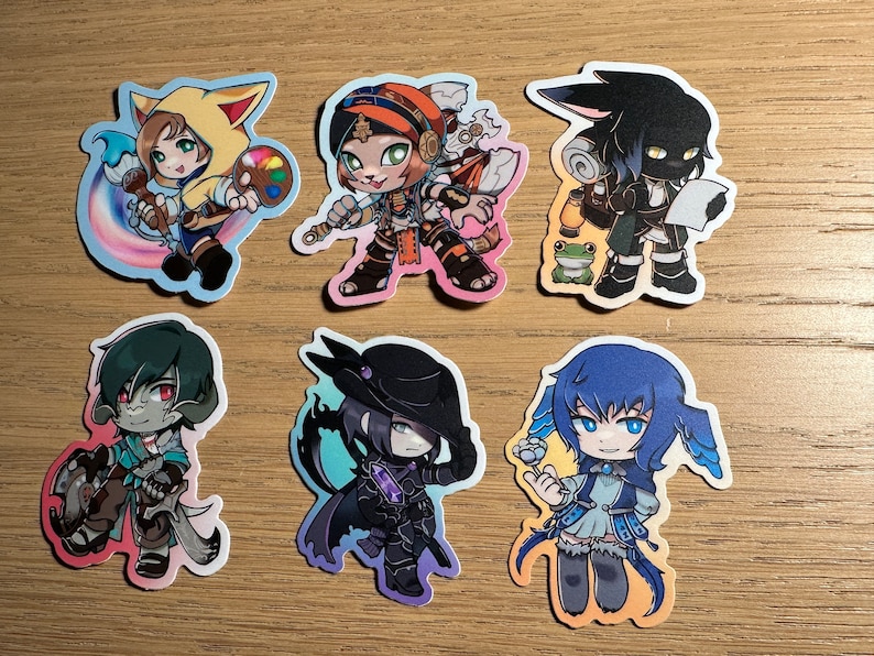FFXIV NPC 2.5" Stickers - Etsy