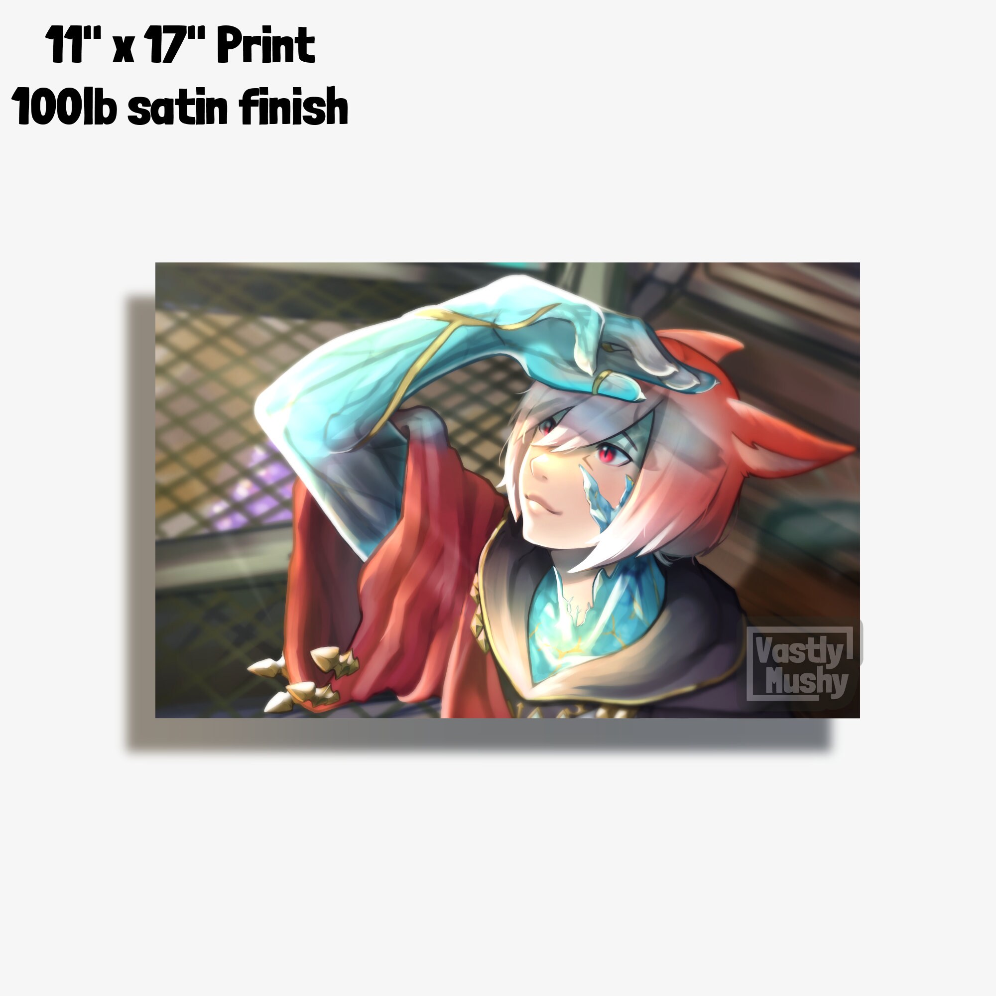 FFXIV Crystal Exarch Holo Print sky - Etsy