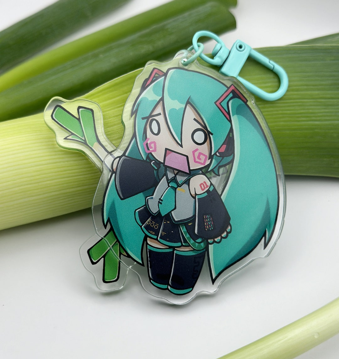 Hatsune Miku Leek Spin 3" Charm - Etsy