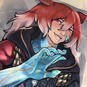 FFXIV Crystal Exarch Dakimakura Body Pillow Cover - Etsy