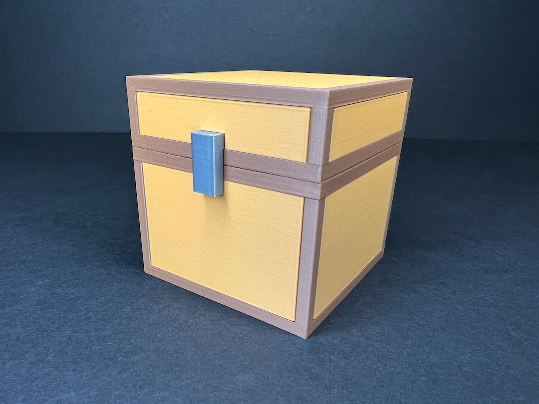 Minecraft Chest Inspired IRL Storage Chest, Gift for Minecraft Gamer ...