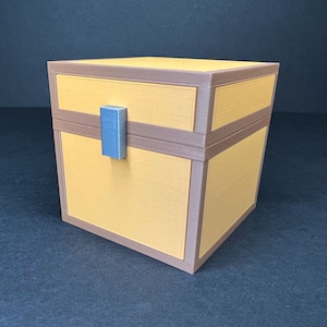 Minecraft Chest Inspired IRL Storage Chest, Gift for Minecraft Gamer ...