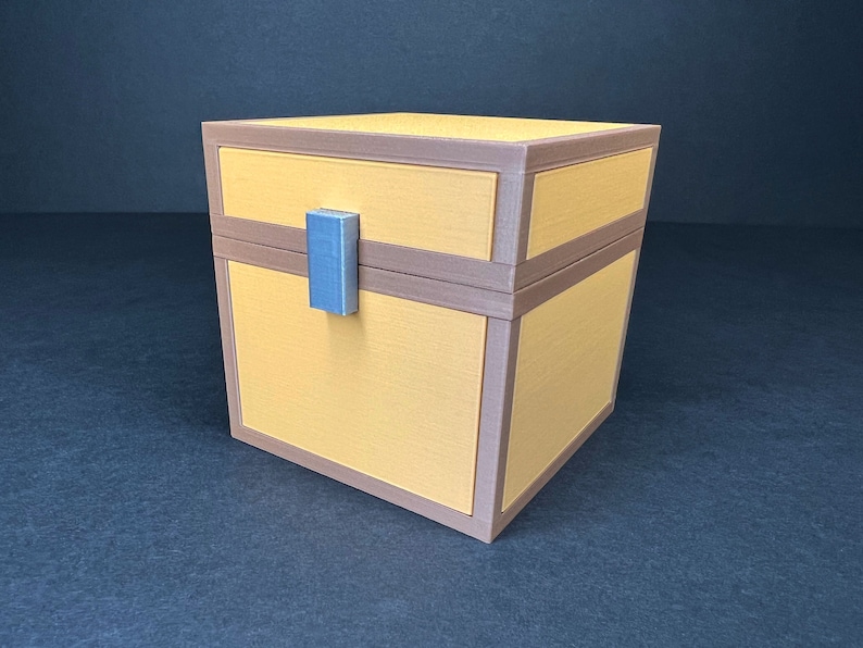 Minecraft Chest Inspired IRL Storage Chest, Gift for Minecraft Gamer ...
