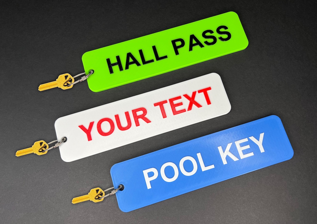 Large Custom Keychain, Flexible Personalized Key Ring, Giant ...