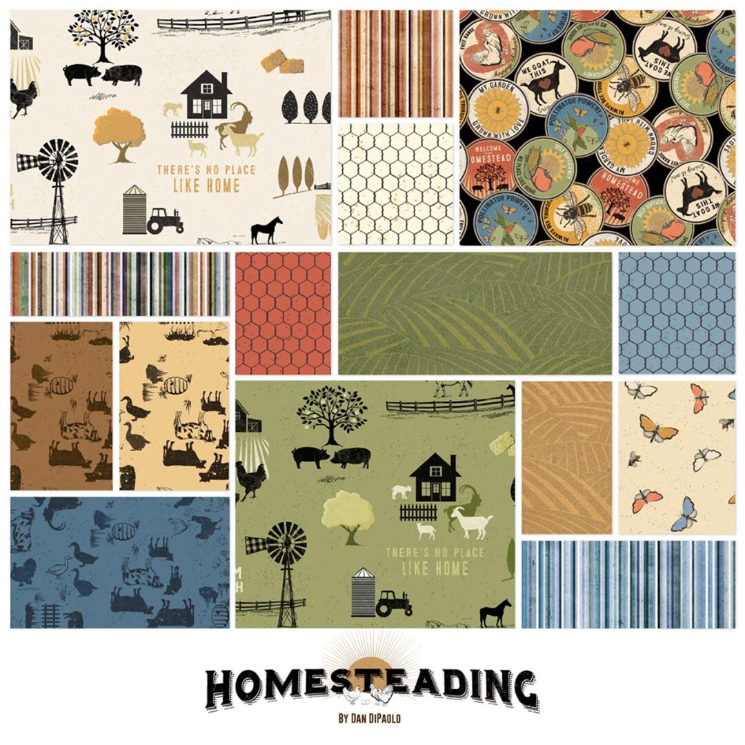 Homesteading Fat Quarter Bundle - 15 Fat Quarters - Etsy