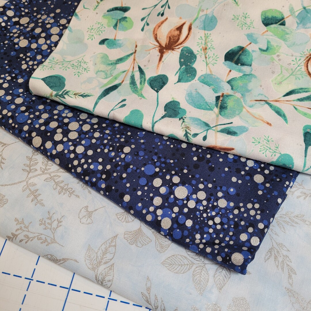 3-yard Fabric Bundle - 1 Yard of Each of 3 Unique Fabrics -curated and ...