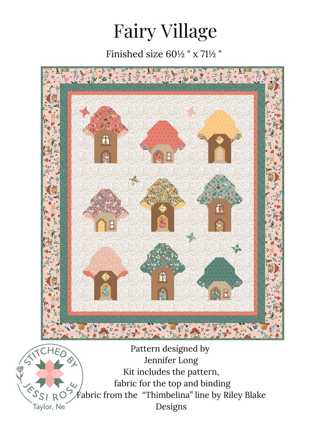 Fairy Village Quilt Kit – Featuring Thimblelina and the Sewing Fairies ...
