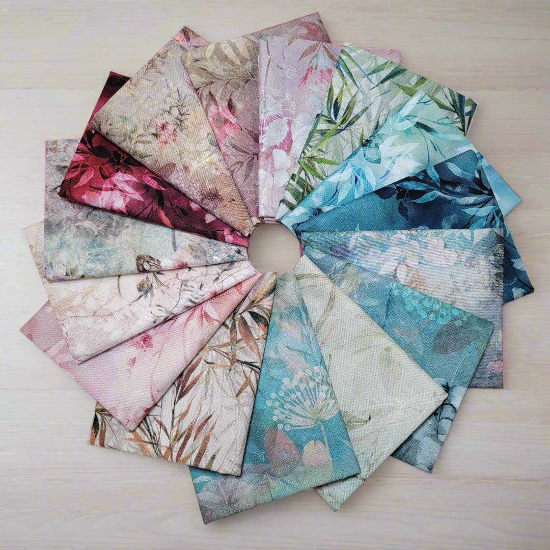 Fat Quarter Bundle - Hoffman Blush Garden - 15 Fat Quarters - Etsy
