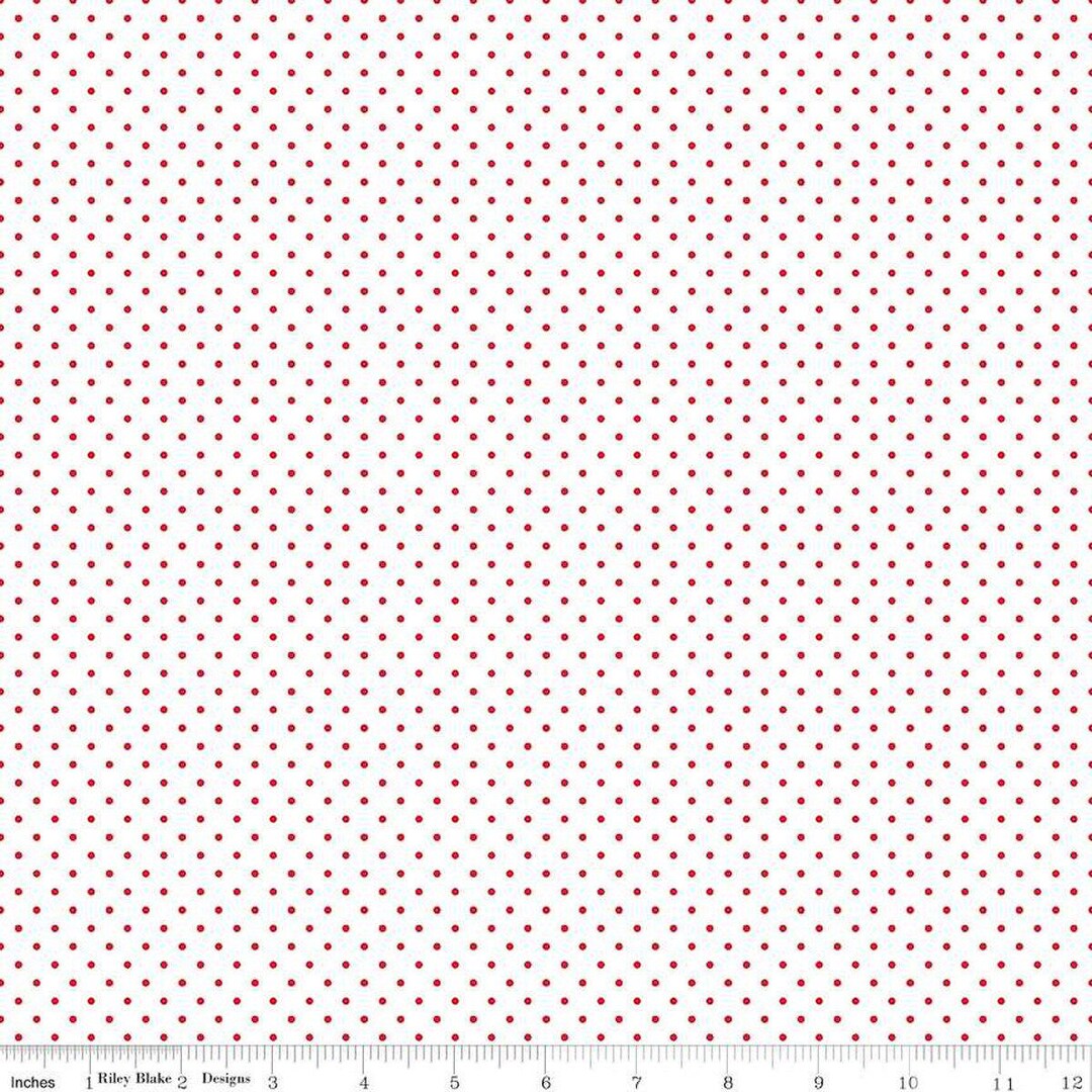 Fabric by the Yard - Swiss Dot 108" Wide Quilt Back Red by Riley Blake ...