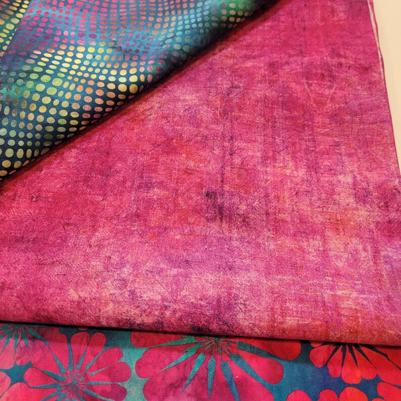 3-yard Fabric Bundle 1 Yard of Each of 3 Unique Fabrics curated and ...