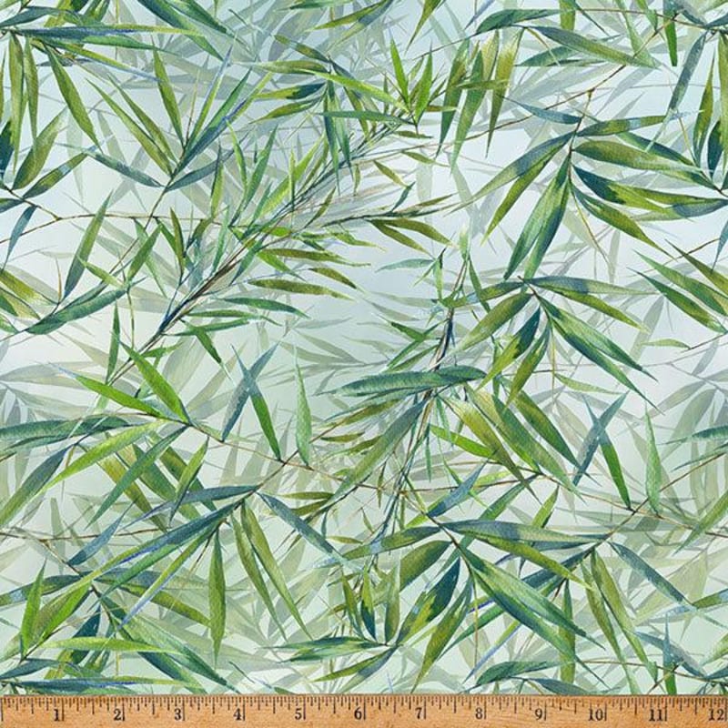 Bamboo Print Fabric - Etsy
