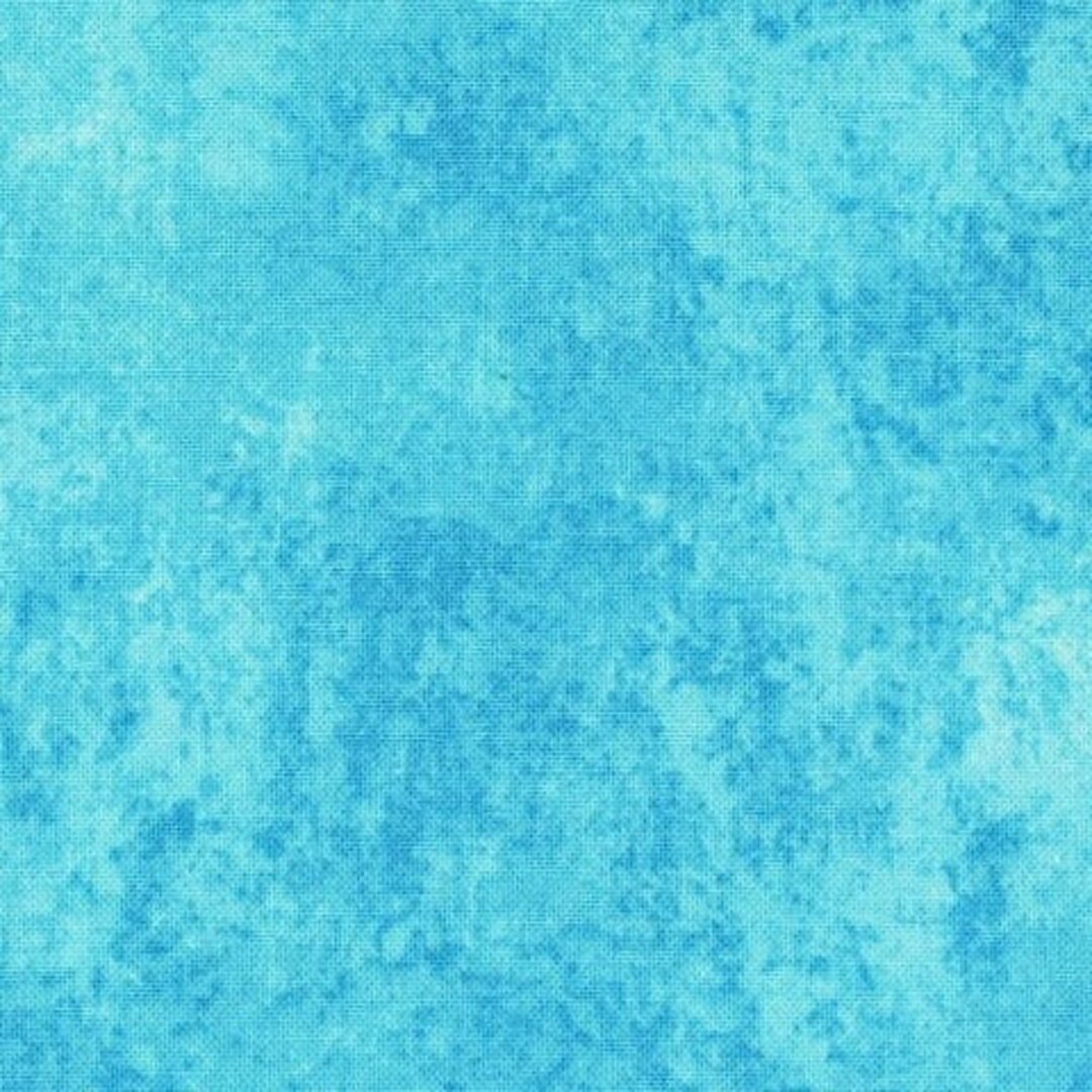 108" Wide Back Quilt - Smudge of Color - Caribbean Blue by the Yard - Etsy