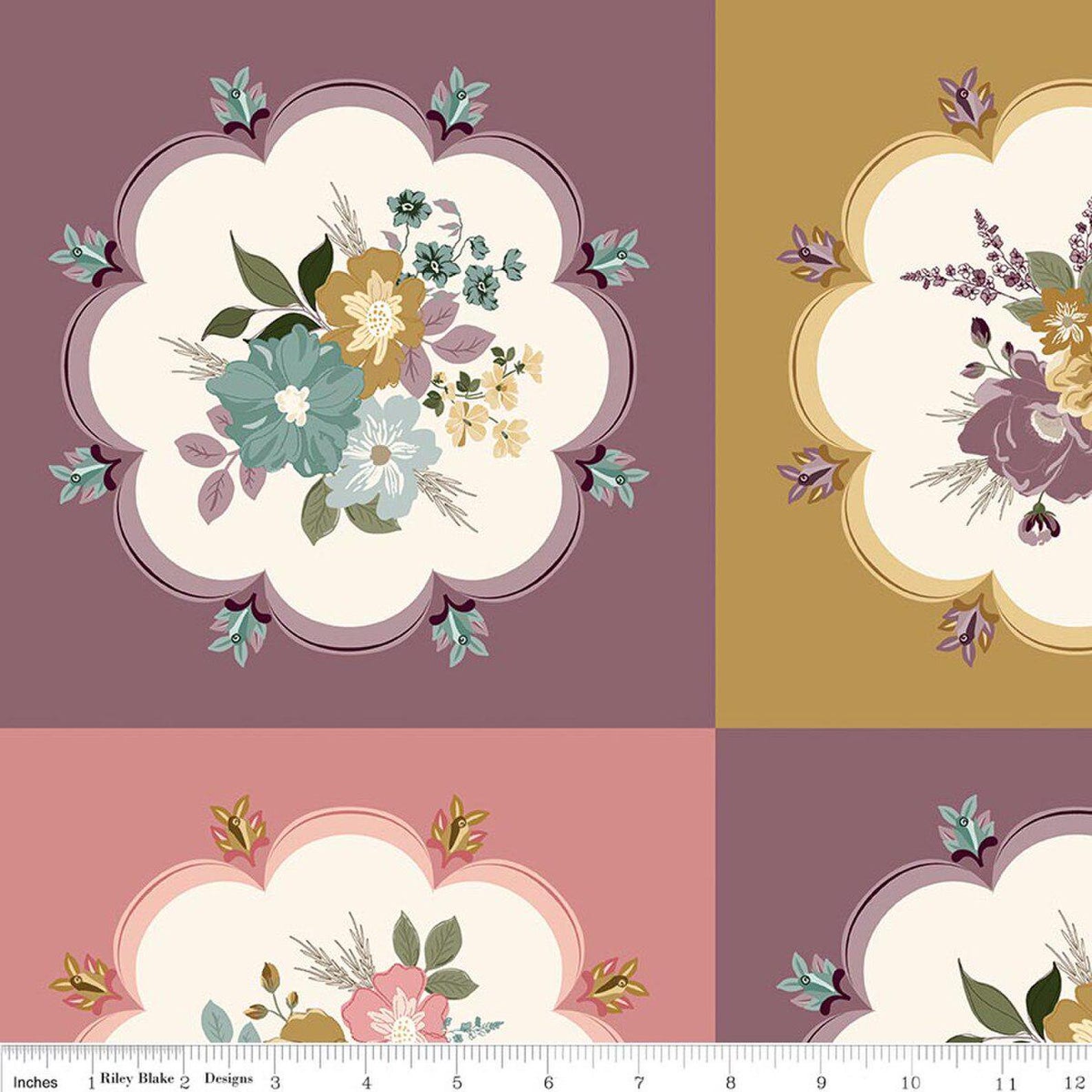 Fabric by the Yard - Renew - Doilies Cheater Print Multi by Riley Blake ...
