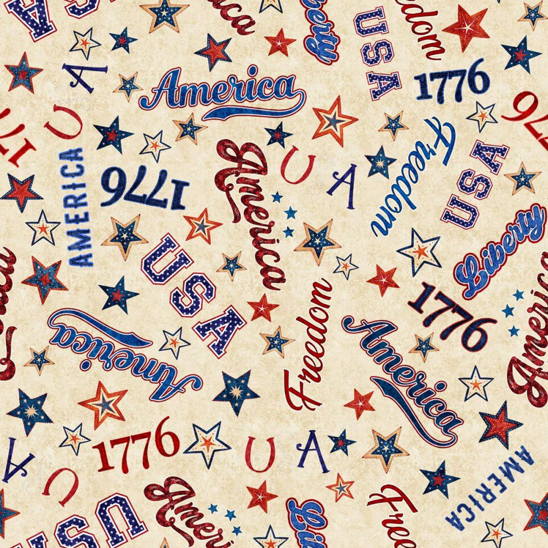 American Freedom #31 by MDG by the Yard 3806 - Etsy
